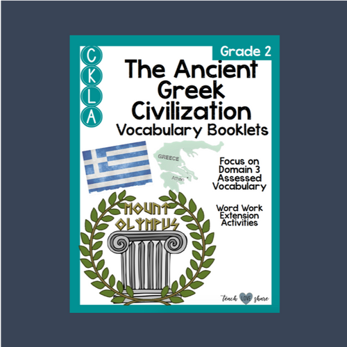 CKLA G2 DOMAIN 3 ANCIENT GREEK CIVILIZATIONS VOCABULARY ASSESSMENT BOOK ...