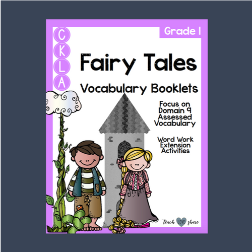 CKLA G1 DOMAIN 9 FAIRY TALES VOCABULARY ASSESSMENT BOOKLET | teachloveshare