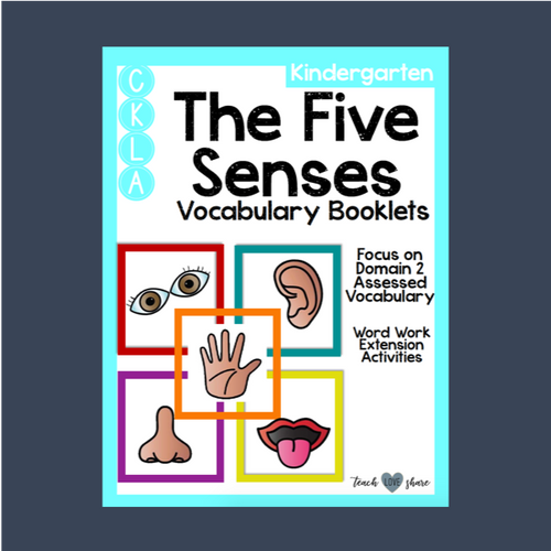 CKLA KG DOMAIN 2 THE FIVE SENSES VOCABULARY ASSESSMENT BOOKLET ...