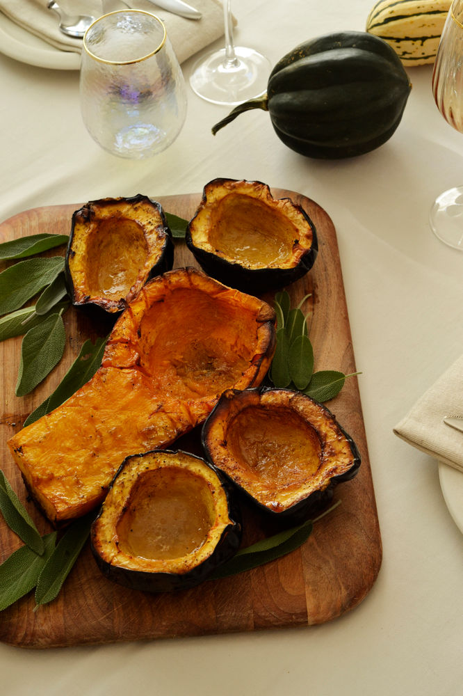 Courge poivrée au beurre & sirop d’érable