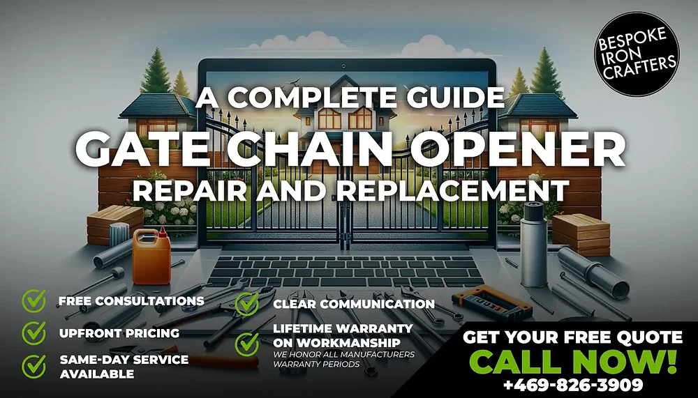 Automatic Slide Gate Chain Opener Repair and Replacement