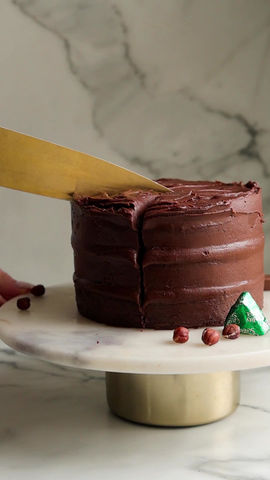 Quality Street Green Triangle Chocolate Cake