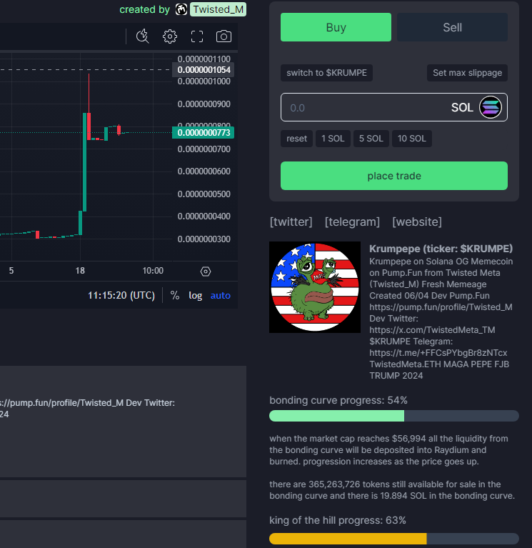 $KRUMPE Surpasses 50% Bonding Curve Progress on Pump.Fun! | KRUMP.FUN