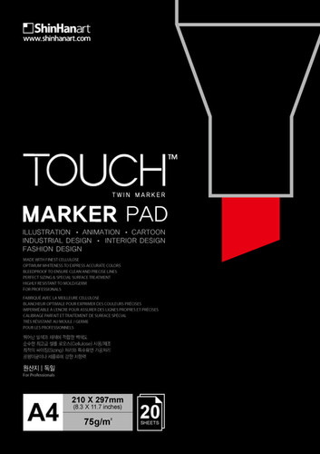SHINHAN 75gsm TOUCH MARKER PAD A4/20 | The Painted Feather