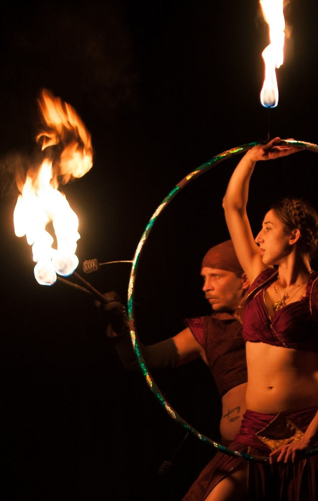 circus fire tricks