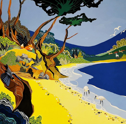 Spoonbills at Arne - PRINT - NICKY STOCKLEY | Mysite