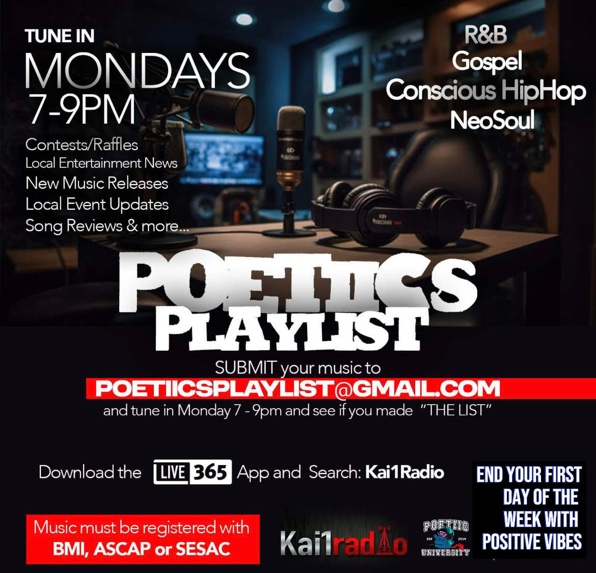 Poetiic's Playlist Radio Show | Poetiic University