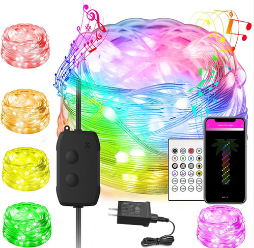 FairyDot Molded (soft) 66 Smart BLE RGBIC Addressable LED String Lights ...