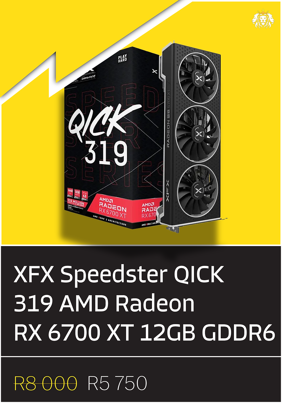 XFX Speedster QICK 319 AMD Radeon RX 6700 XT 12GB GDDR6 | EvackTech