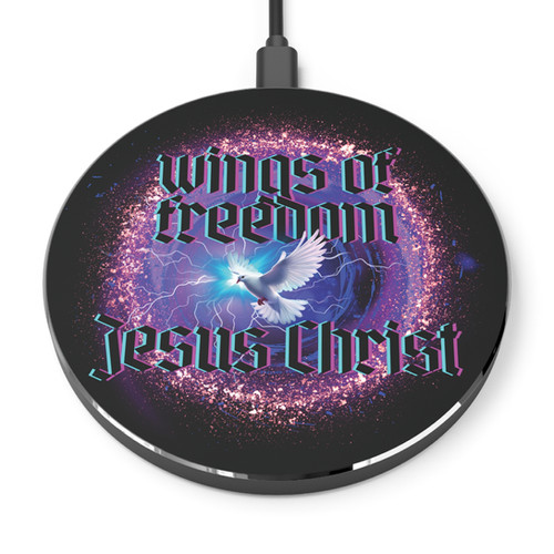 "Wings of Freedom - Jesus Christ" Wireless Charger | DivineKreationsByLore