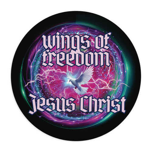 "Wings of Freedom-Jesus Christ" Mouse Pad | DivineKreationsByLore