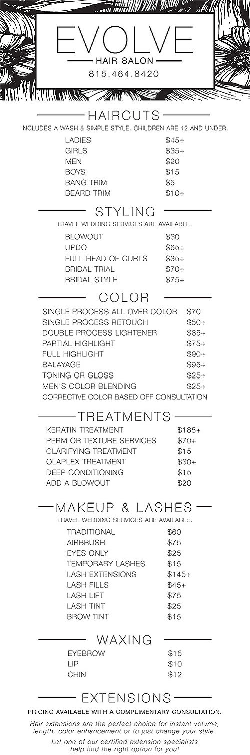 Full Service Hair Salon | Evolve Hair Salon Frankfort | Illinois