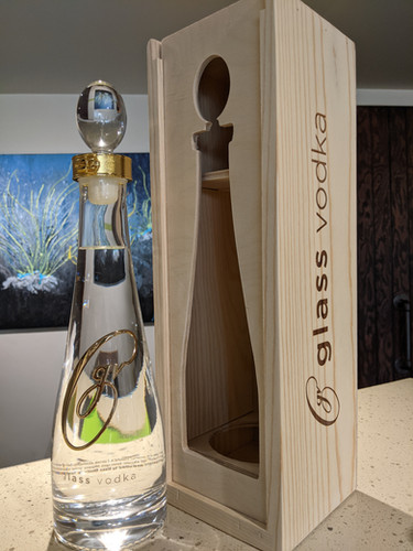 1-Bottle Wooden Box Sets (WA) | Glass Vodka