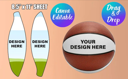Basketball Panel Template | The Paper Party Shop