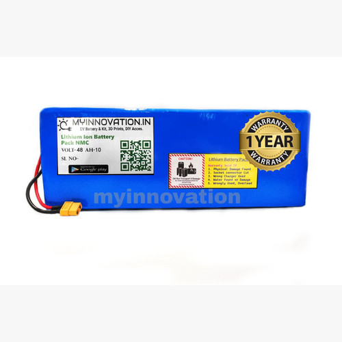 48v 11AH EBike, EScooty, ECycle Lithium Ion Battery, With Warranty ...