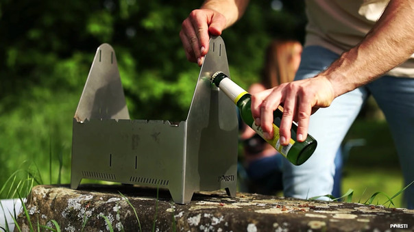 PORSTI Grill - Der Holzkohlegrill für unterwegs