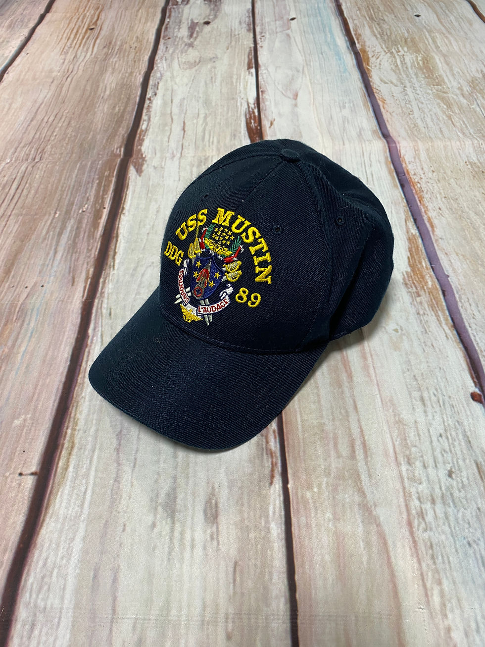 U.S.NAVY "DDG-89 USS MUSTIN" CAP USED 【N523】 | kakitamilitary