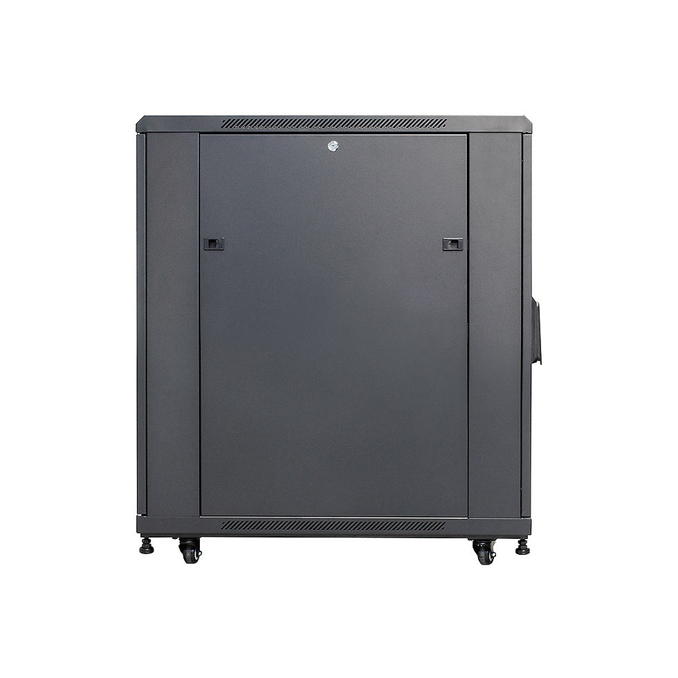 MAINFRAME BIG IRON 22U CLOSED CABINET W/STEEL MESH FRONT & REAR DOOR ...