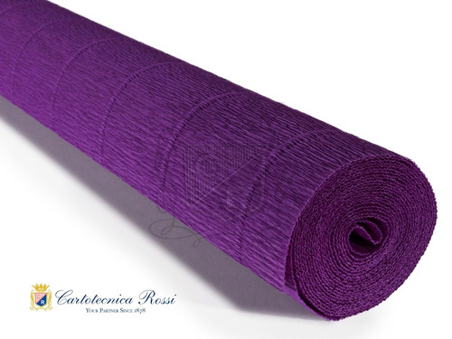 Italian Crepe Paper - 180g roll - 593 - Purple | ArloArts