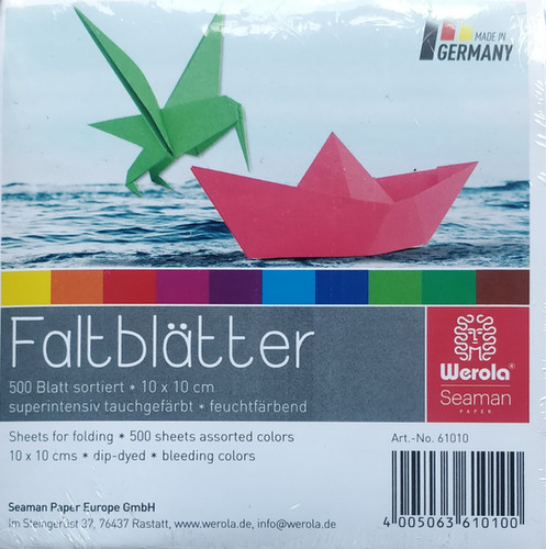 German Origami Paper -10cm x 10cm | ArloArts