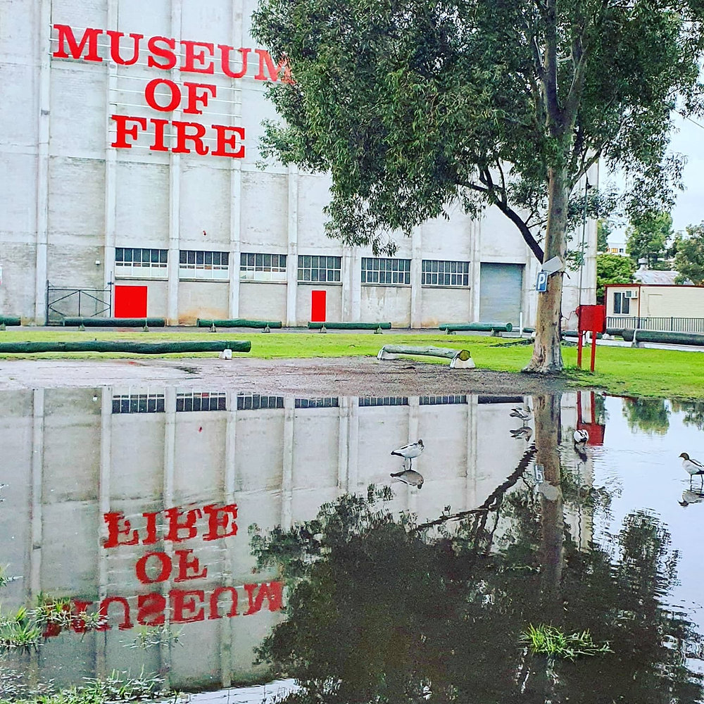 When Flood Comes to the Museum of Fire