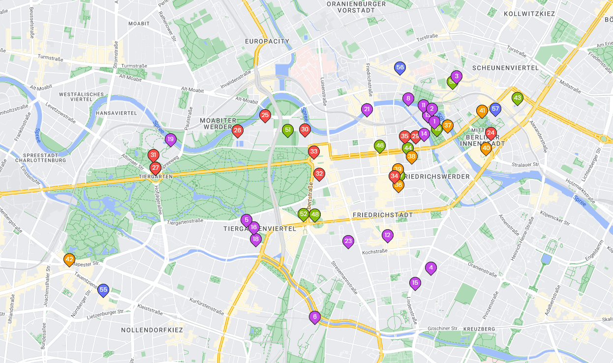Mapa interactivo de Berlín
