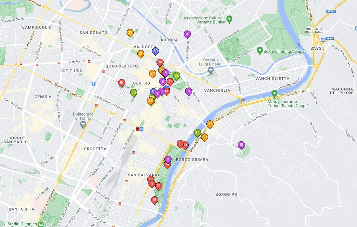 Interactive Map of Turin