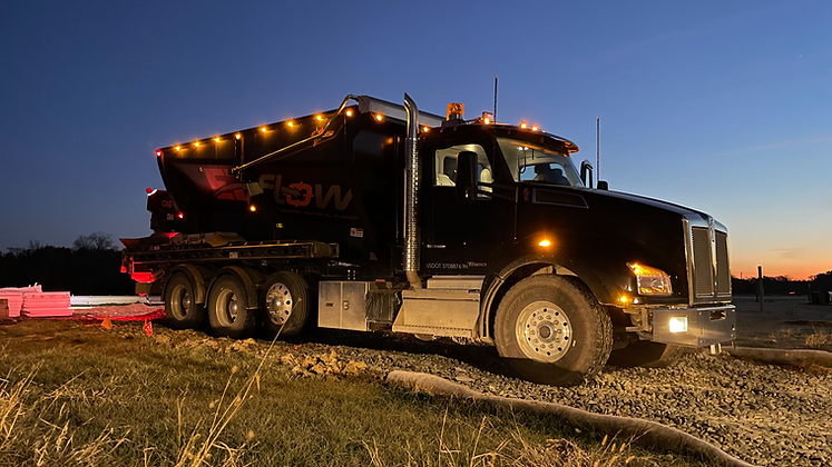 Slinger Truck|Material Installation|Gravel Delivery - Express Conveying ...