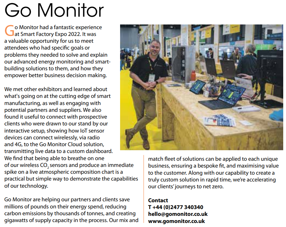Go Monitor featured in Industrial Process News, helping manufacturers ...