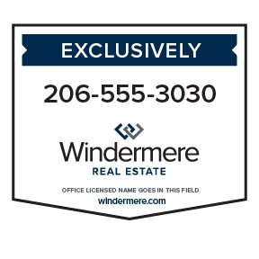 Windermere 18"x24" Yard sign custom cut | Infinity Sign