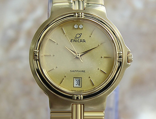 Enicar 18k Gold Men's Dress Watch