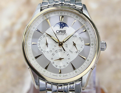 Oris Swiss Made Moonphase Men's Watch