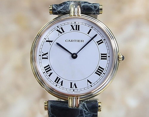 Cartier 18k Gold Must de Cartier Paris Trinity Unisex Watch