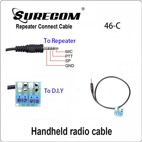 46-C DIY Repeater Controller Cable FOR Repeater SR-112,SR-628,SR-328,SR ...