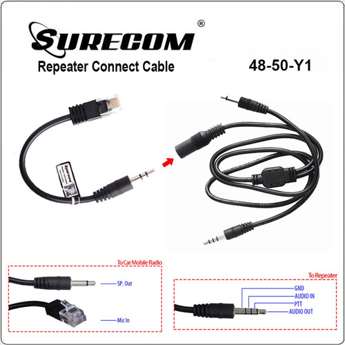 REPEATER CABLE FOR YAESU MOBILE FT-2800 FT-2900 TYT TH-7800 TH-9800 ...
