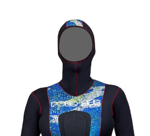 POLOSUB LINED OPEN BLACK-DEEP BLUE HOMBRE 3.5 MM | spearfishingmexico