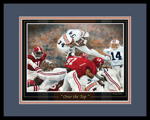 Bo Over The Top Matted and Framed | Wade Jenkins Art