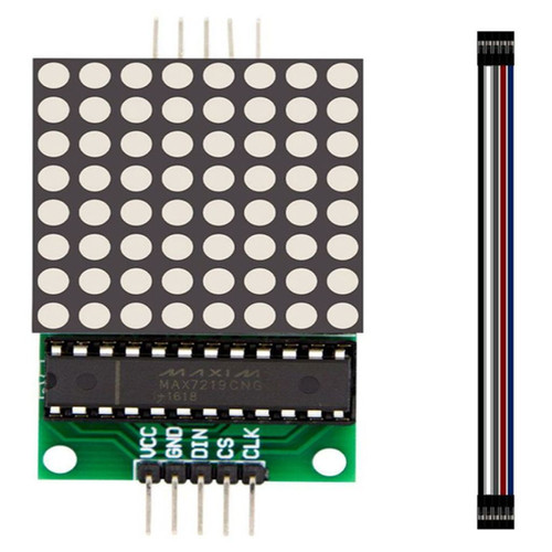 MAX7219 Dot LED Matrix Module with Cable | Maamoon Est. | Electronics ...