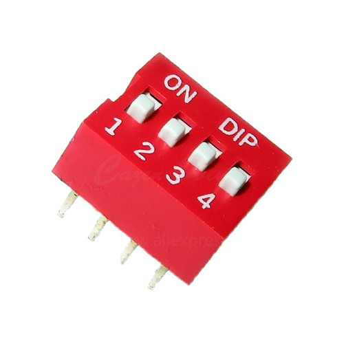 4P 2.54mm DIP Switch | Maamoon Est. | Electronics Online Store Egypt