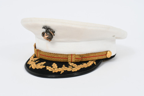 WWII - COLD WAR USMC OFFICER HAT WITH H&H EGA | William's Military