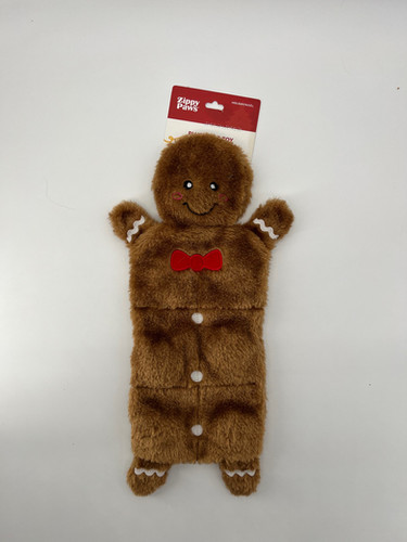 Zippy Paws Holiday -Skinny Crawler - Gingerbread Man | Woof-Store
