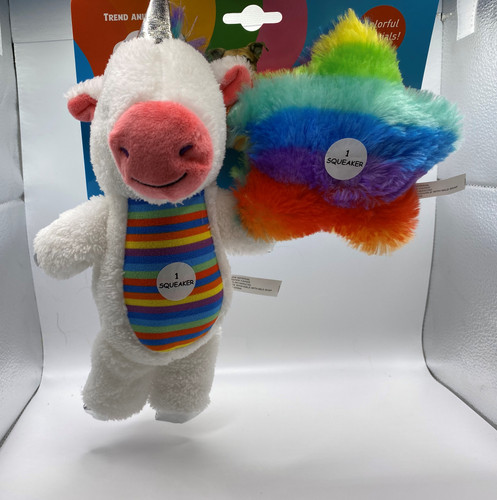 Unicorn Tribe Cow w/ Star Squeaker 2 Piece Set | Woof-Store