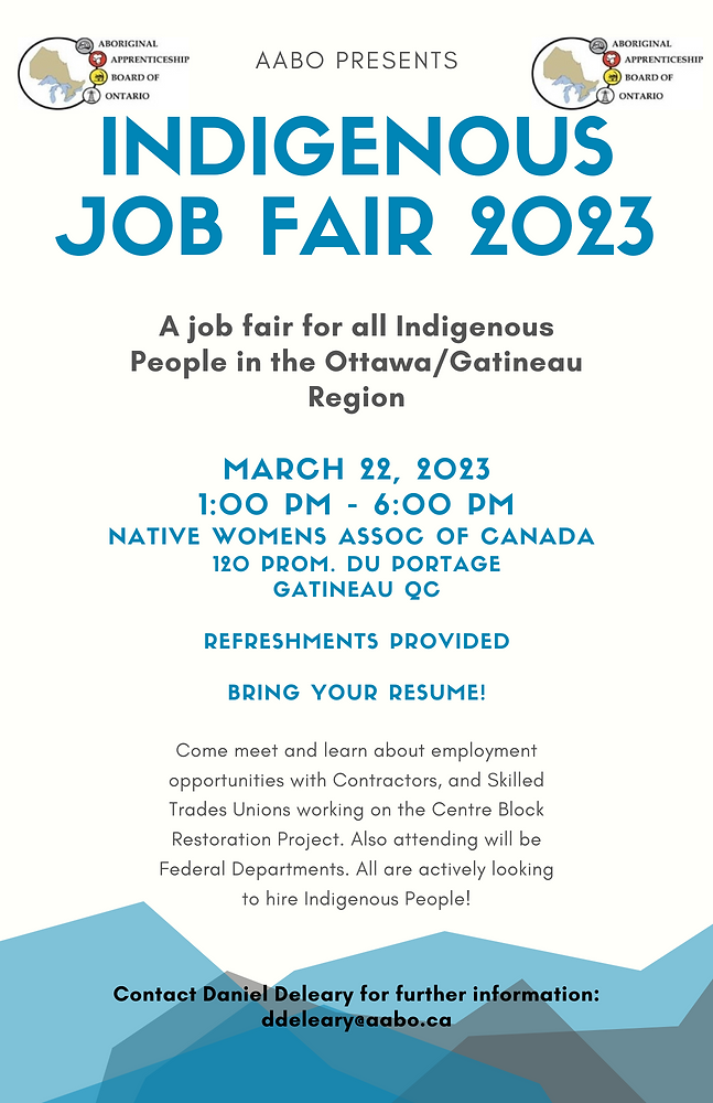 Indigenous Job Fair March 23rd, 2023!