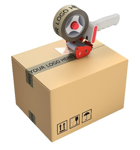 4 Inch(96MM) 1 Color Custom Logo Printed Tape | printmytape.com