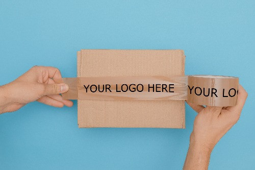 2 Inch(48MM) 2 Color Custom Logo Printed Tape | printmytape.com