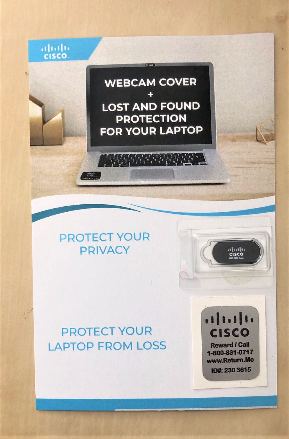 Webcam Cover Kit (WC1) | ReturnMe Promo