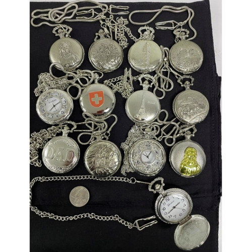 SILVER COLOR ASSORTED POCKET WATCHES | FLASHBACK AND FREEDO