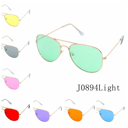 COLOR LENS AVIATORS SUNGLASSES | FLASHBACK AND FREEDO
