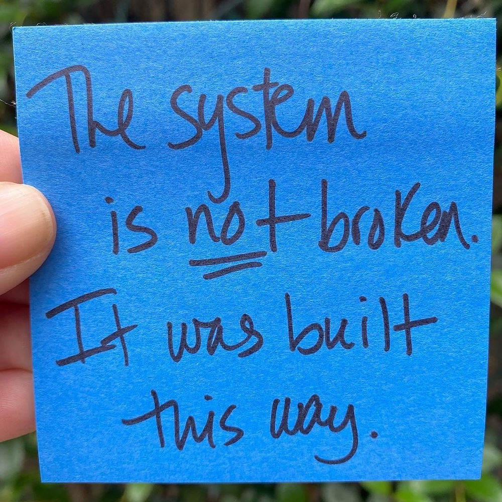 The System Is Not Broken .... It Was Built That Way