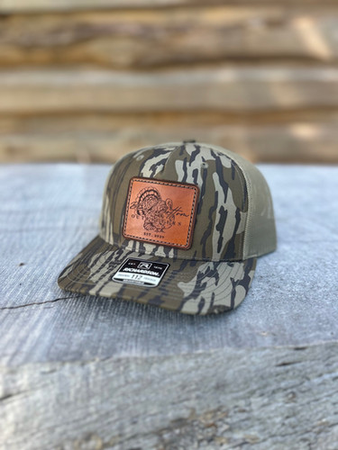 Bottomland Square Leather Patch Hat | Black Bottom Hunts
